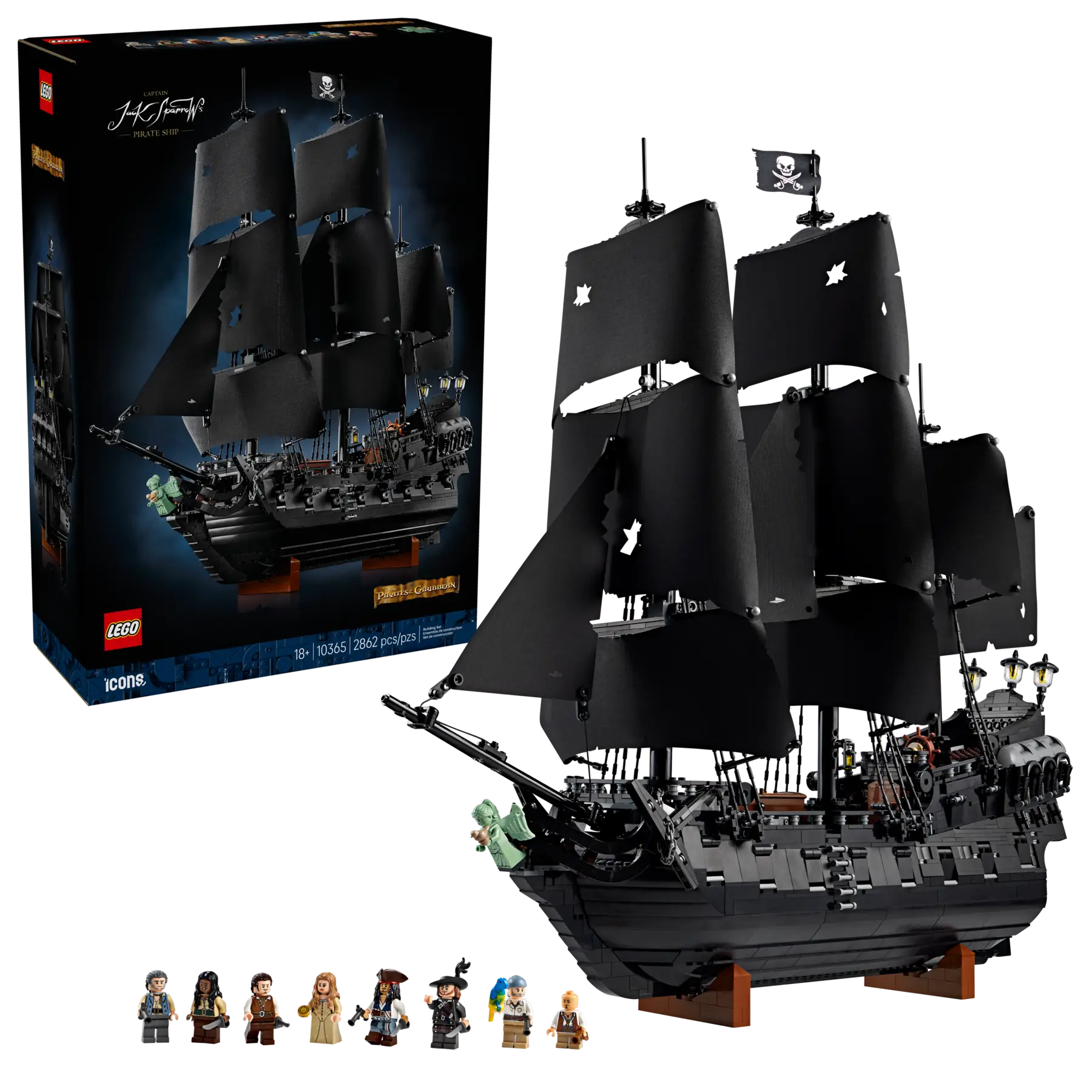 Новинка конструктор Лего Icons 10365 Captain Jack Sparrow's Pirate Ship ...